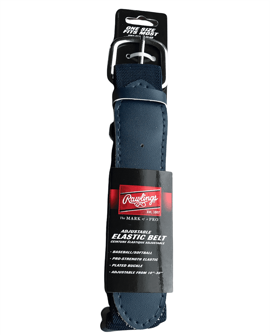 Rawlings Adjustable Elastic Baseball Softball Belt - Navy, Fits 34"-46 ...