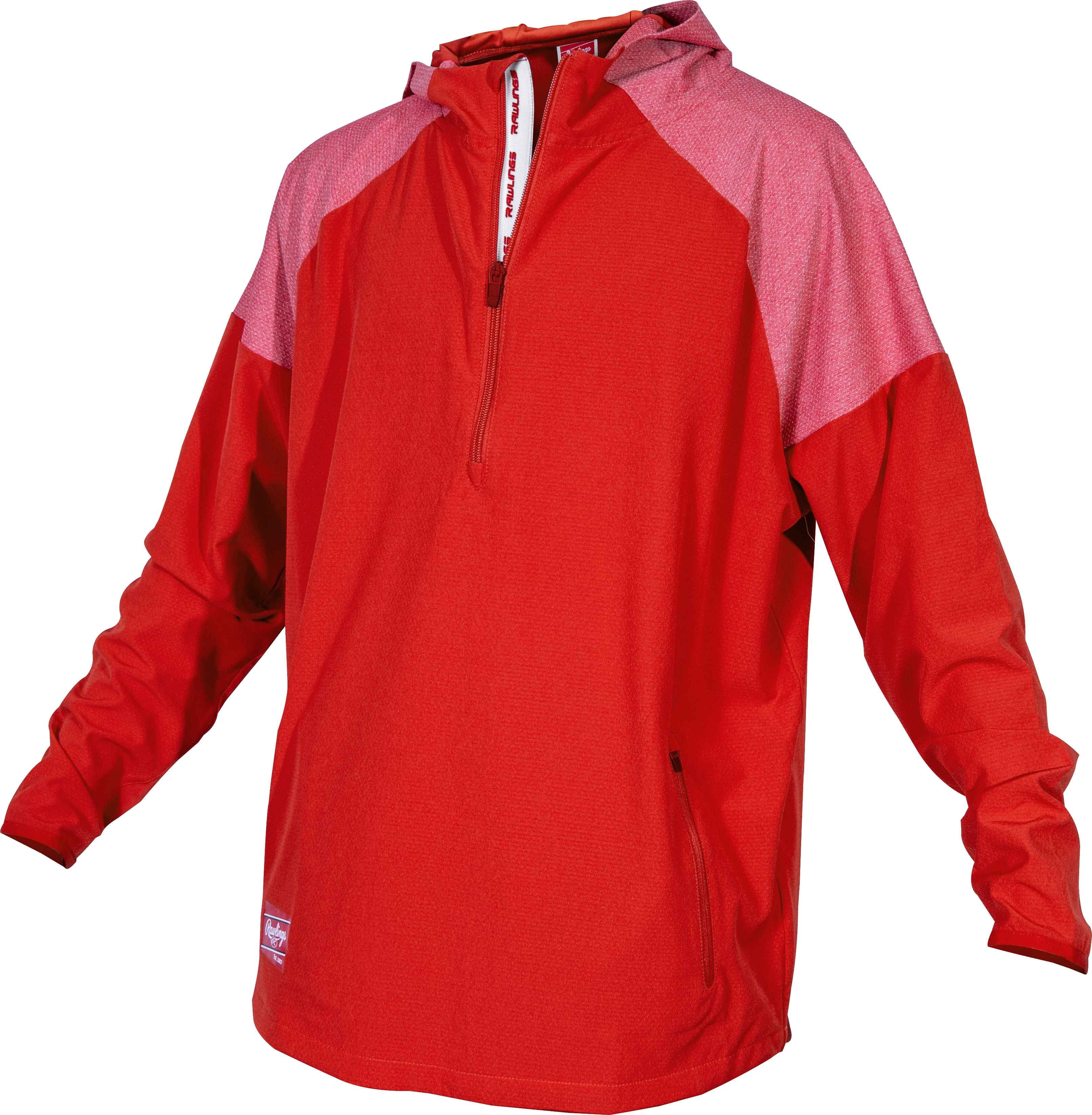 Rawlings Adult ColorSync Long Sleeve Jacket | Scarlet | SML - Walmart.com