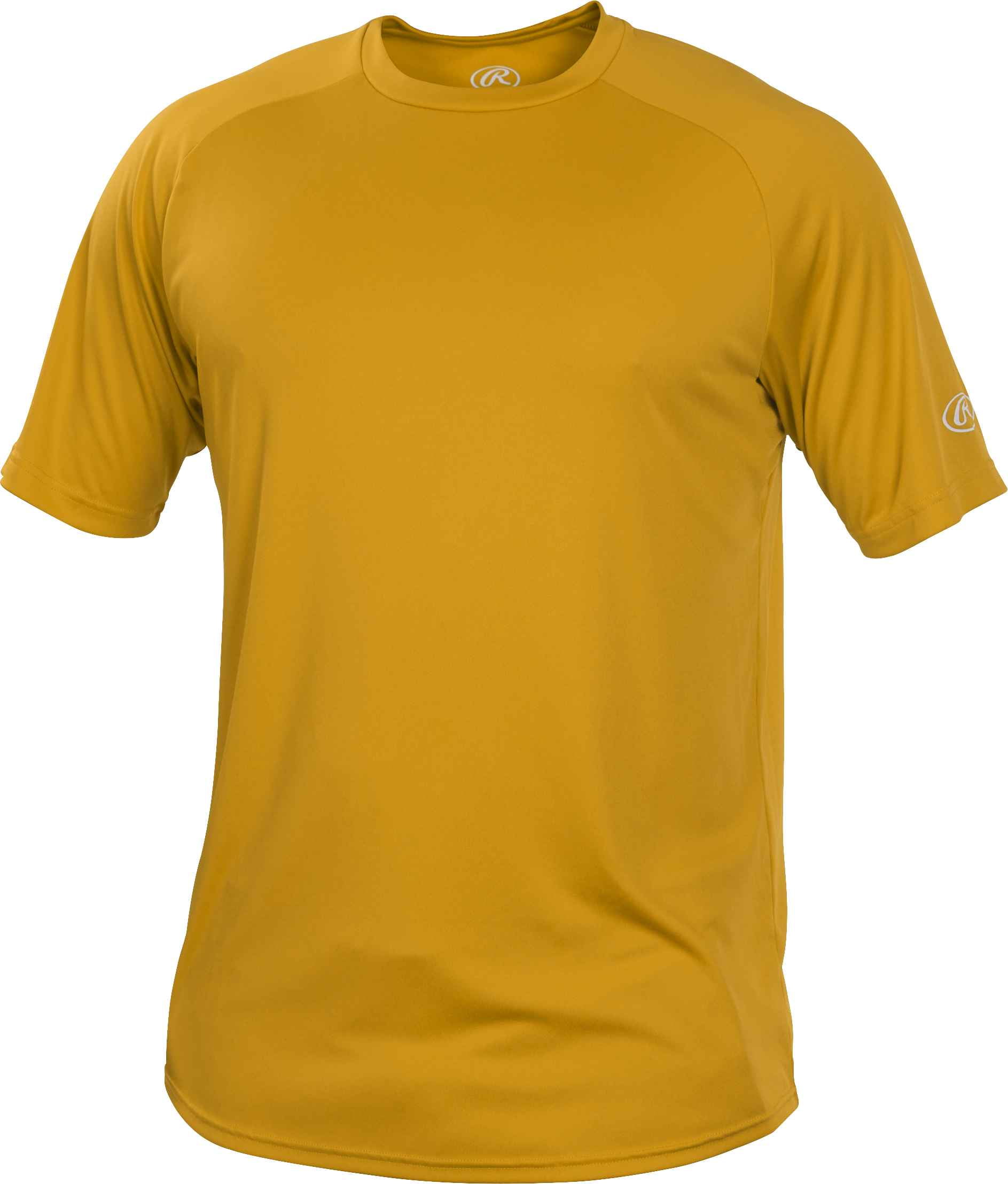 Rawlings Adult Crew Neck Tech Tee | Light Gold | MED - Walmart.com