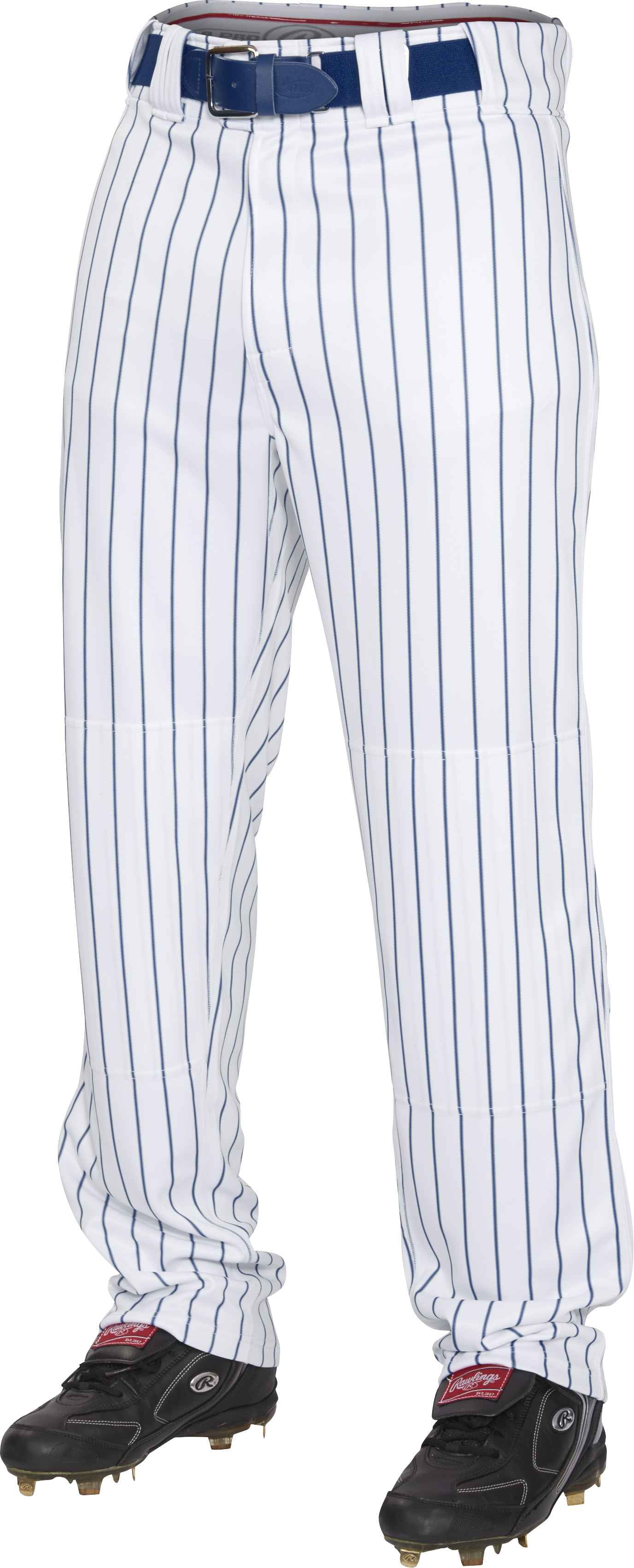 Rawlings Adult Semi-Relaxed Pinstripe Pant | White/Navy | 2XL - Walmart.com