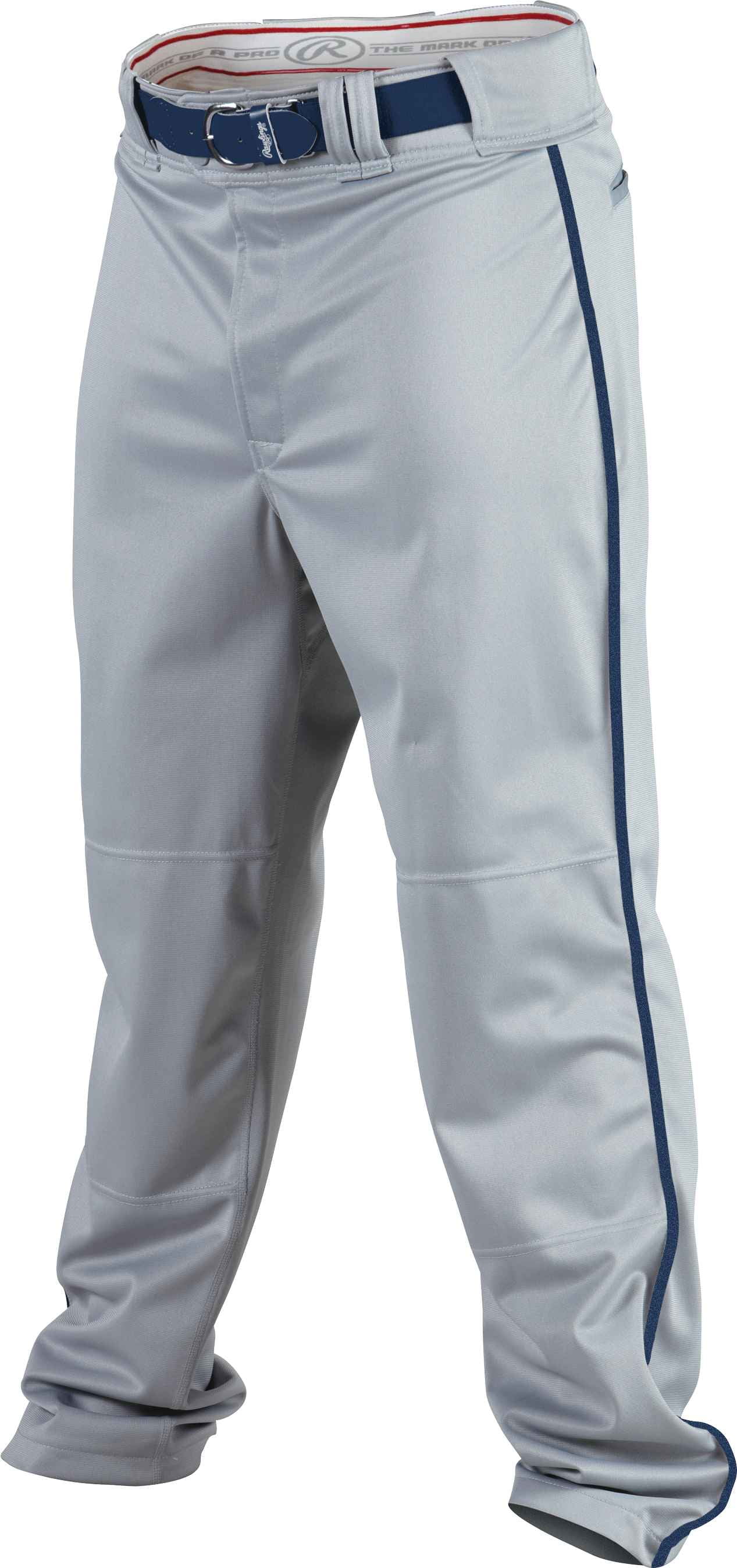 Rawlings Adult Semi-Relaxed Piped Pant | Blue Grey/Navy | 2XL - Walmart.com