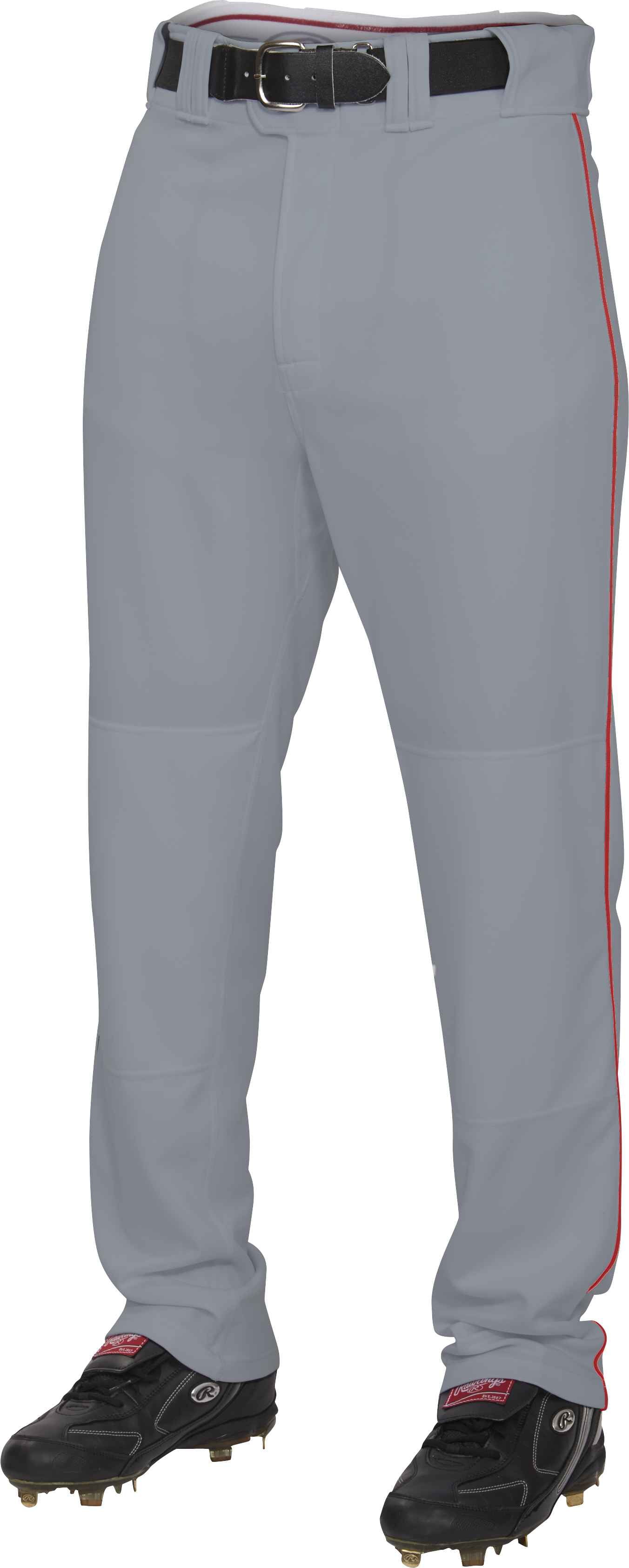 Rawlings Adult Semi-Relaxed Piped Pant | Blue Grey/Scarlet | 2XL ...