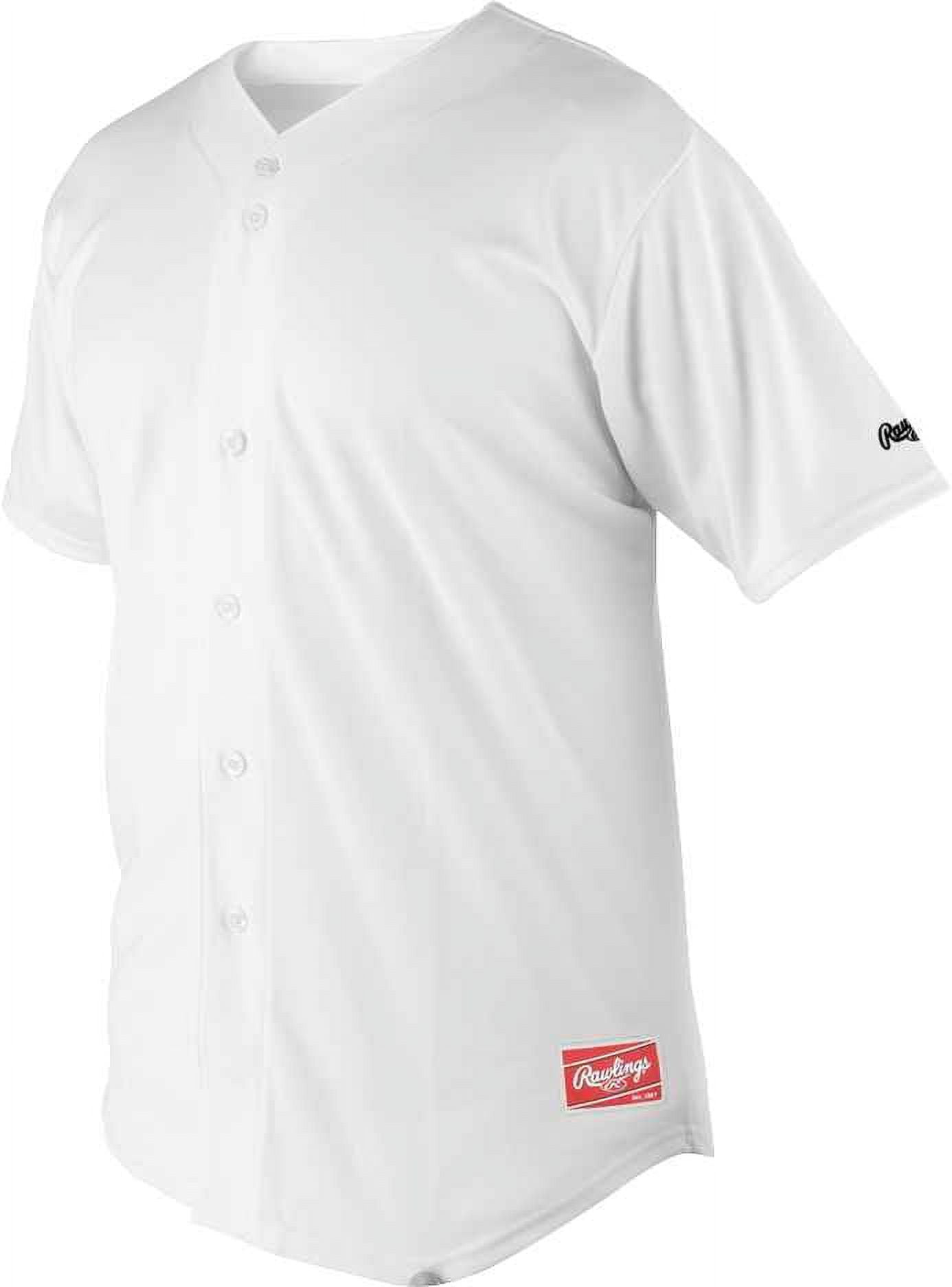 Free Shipping! Rawlings Adult Baseball Jersey XLRG White Quick Dry ...