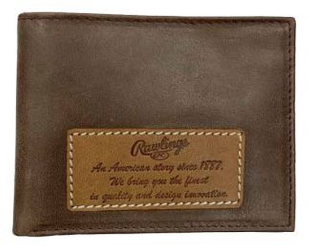 Rawlings American Story Patch Bi-fold Wallet Baseball Genuine Leather ...