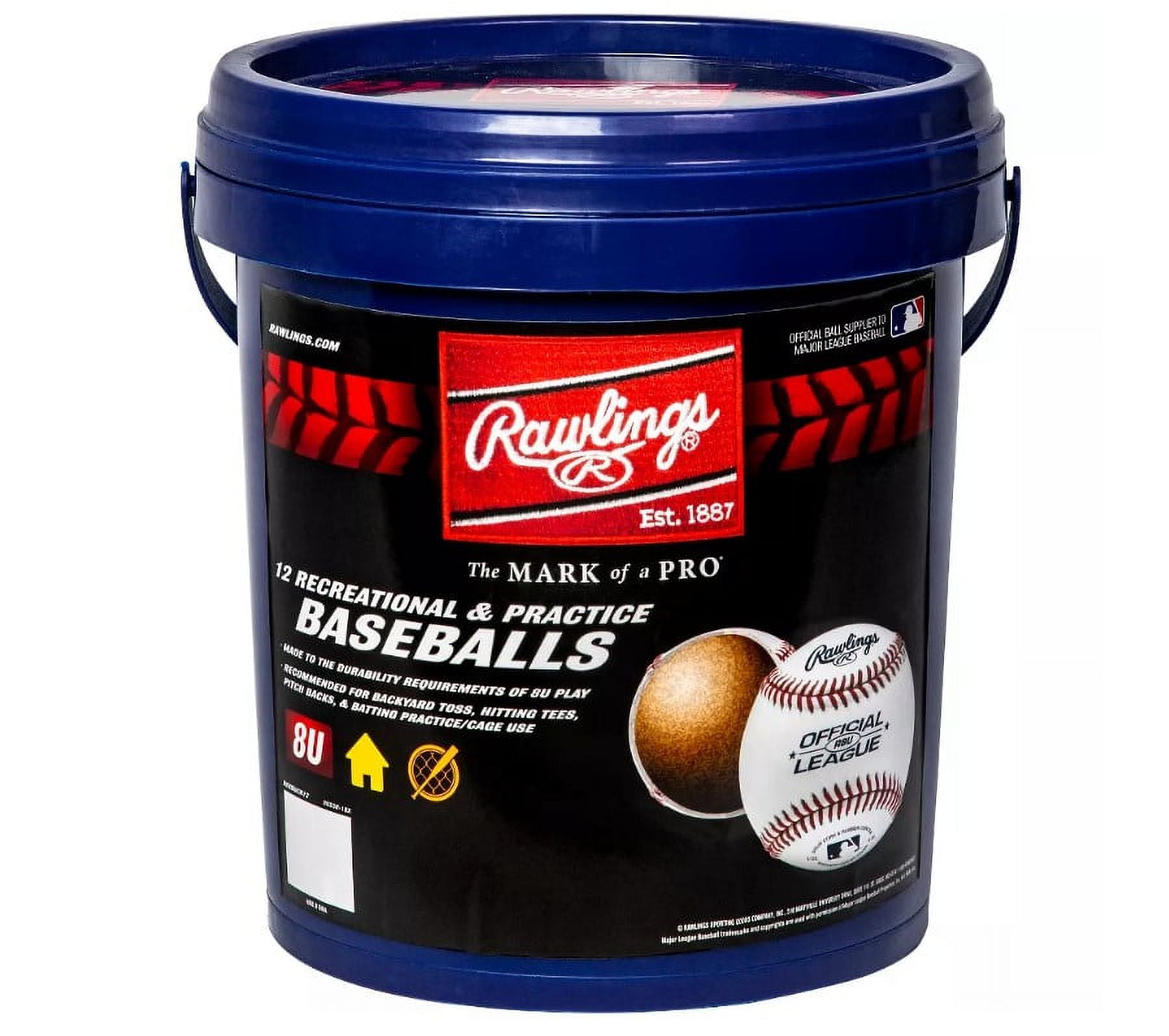 Rawlings Bucket of R8U Baseballs - 12pc - Walmart.com