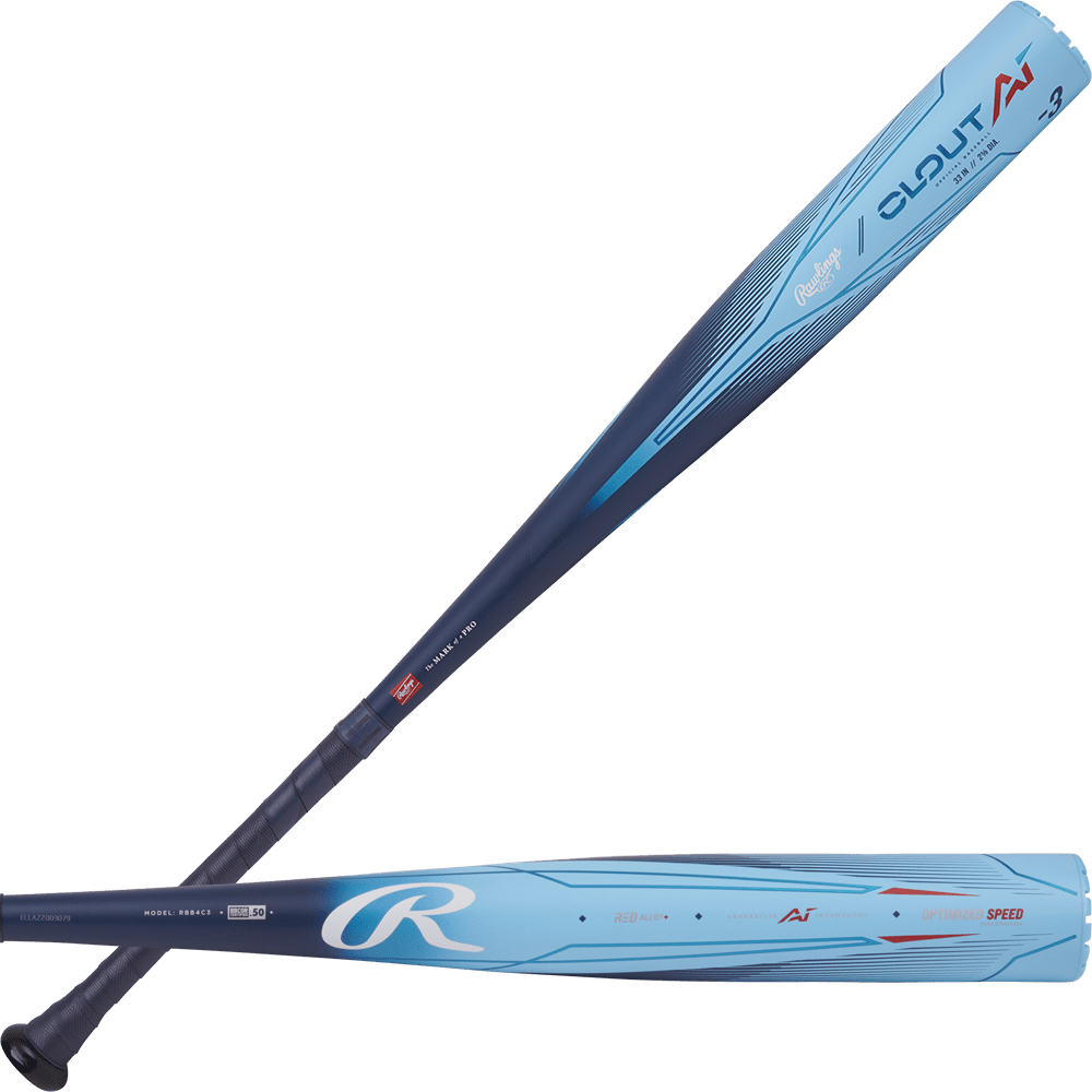 Rawlings Clout AI BBCOR Baseball Bat, 31 Inch, Alloy Construction, Mid ...