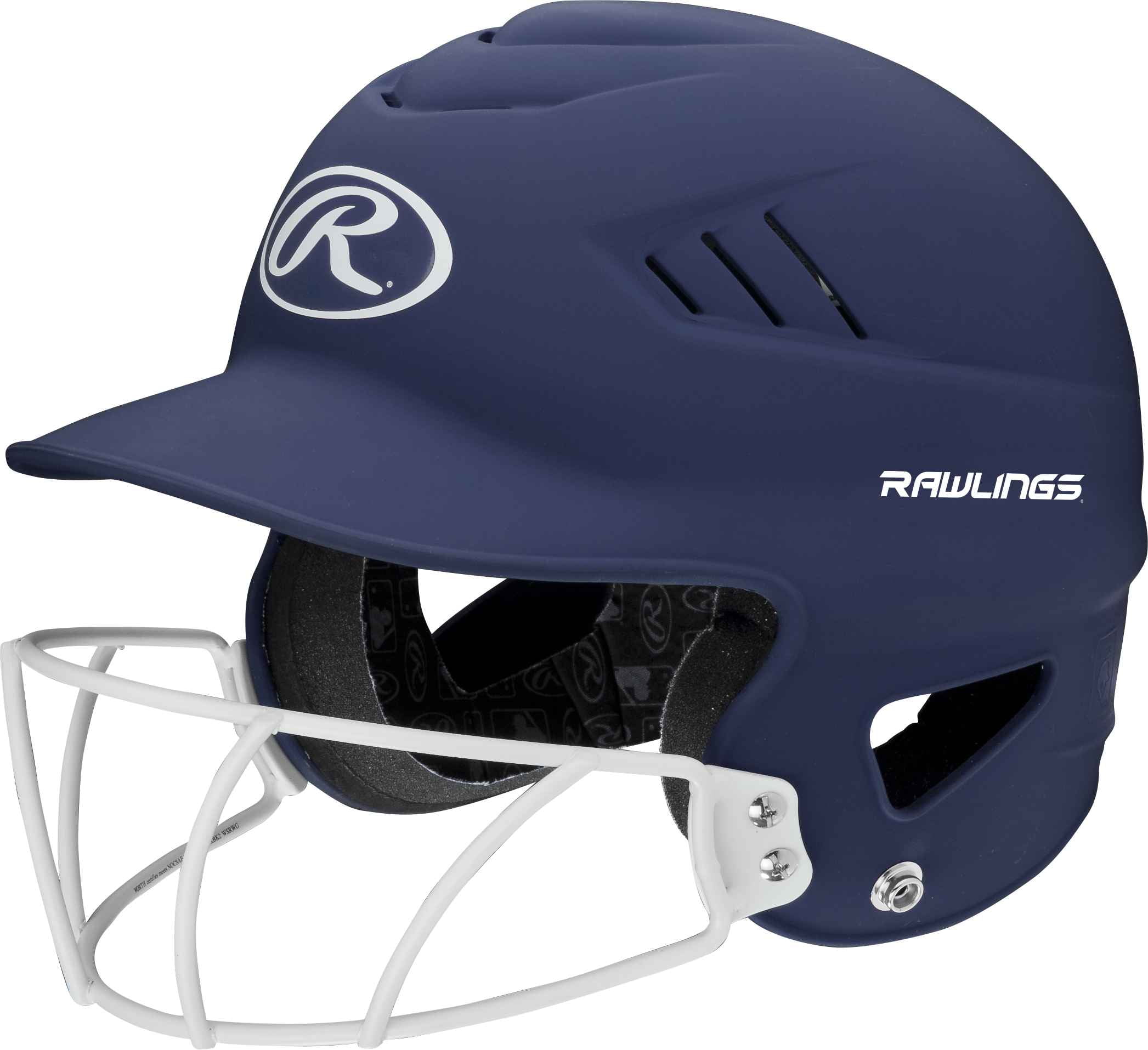 Rawlings Coolflo Highlighter Batting Helmet | Matte Navy | Adult ...