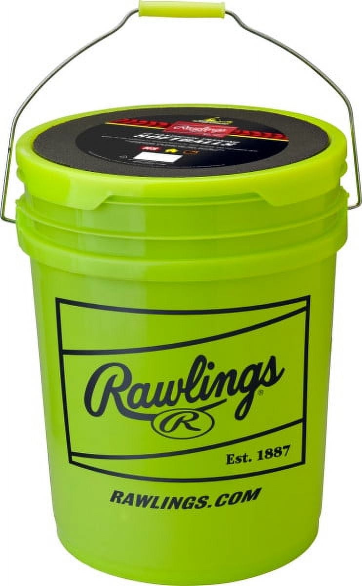 Rawlings Fast Pitch Bucket w lid & 18 RFPBP12SY 12 in Practice ...