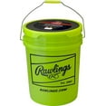 Rawlings Fast Pitch Bucket w lid & 18 RFPBP12SY 12 in Practice ...