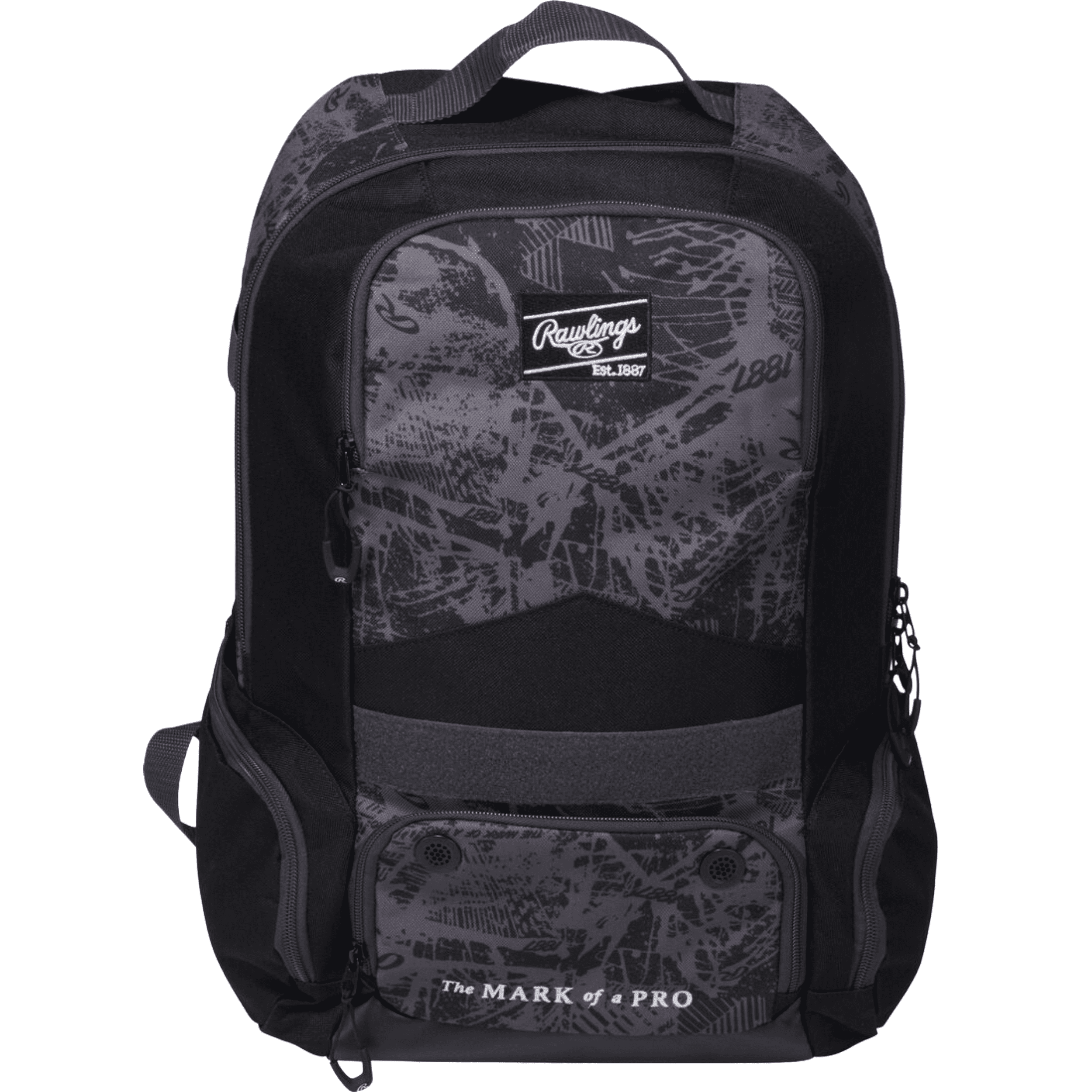 Rawlings Gamer Series Baseball Backpack | Bat & Gear Bag | Black ...