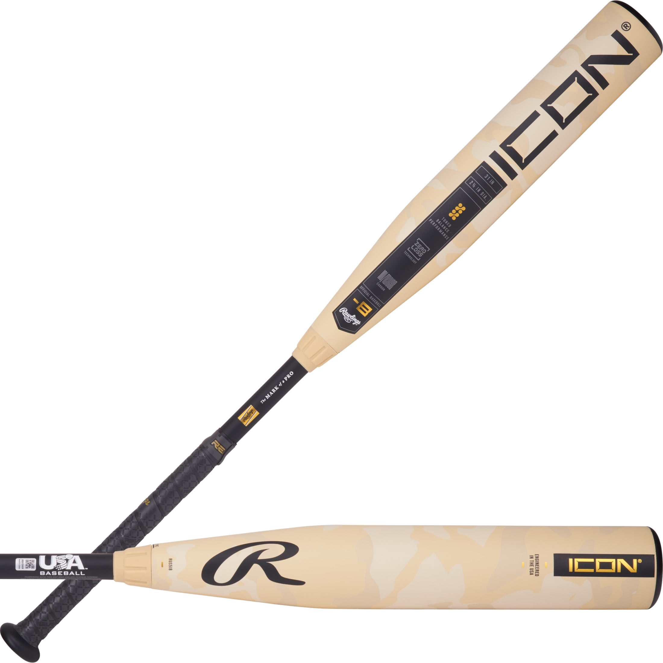 2025 Rawlings Icon USA Youth Baseball Bat | 30-inch | -8 - Walmart.com