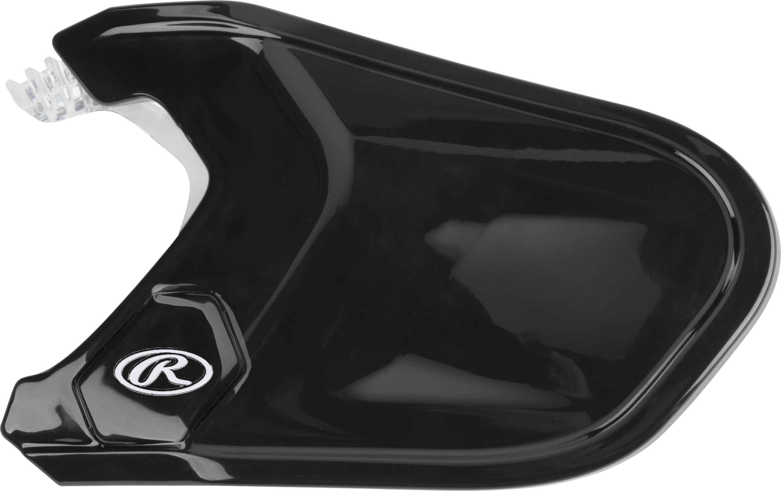 Rawlings MACH Adjust Glossy Baseball Jaw Guard Black Adjustable Face ...