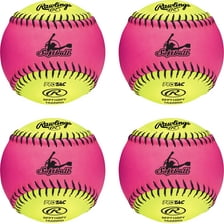 Rawlings USSSA 12 inch Dream Seam High Density Core Leather Softballs ...