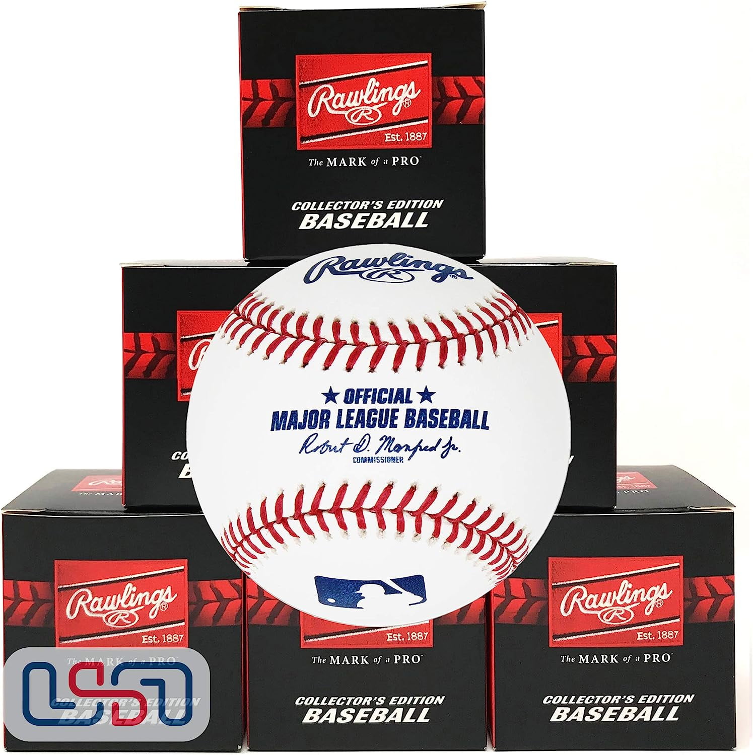 Rawlings Official Major League Game Baseball - ROMLB - 1/2 Dozen (6 ...