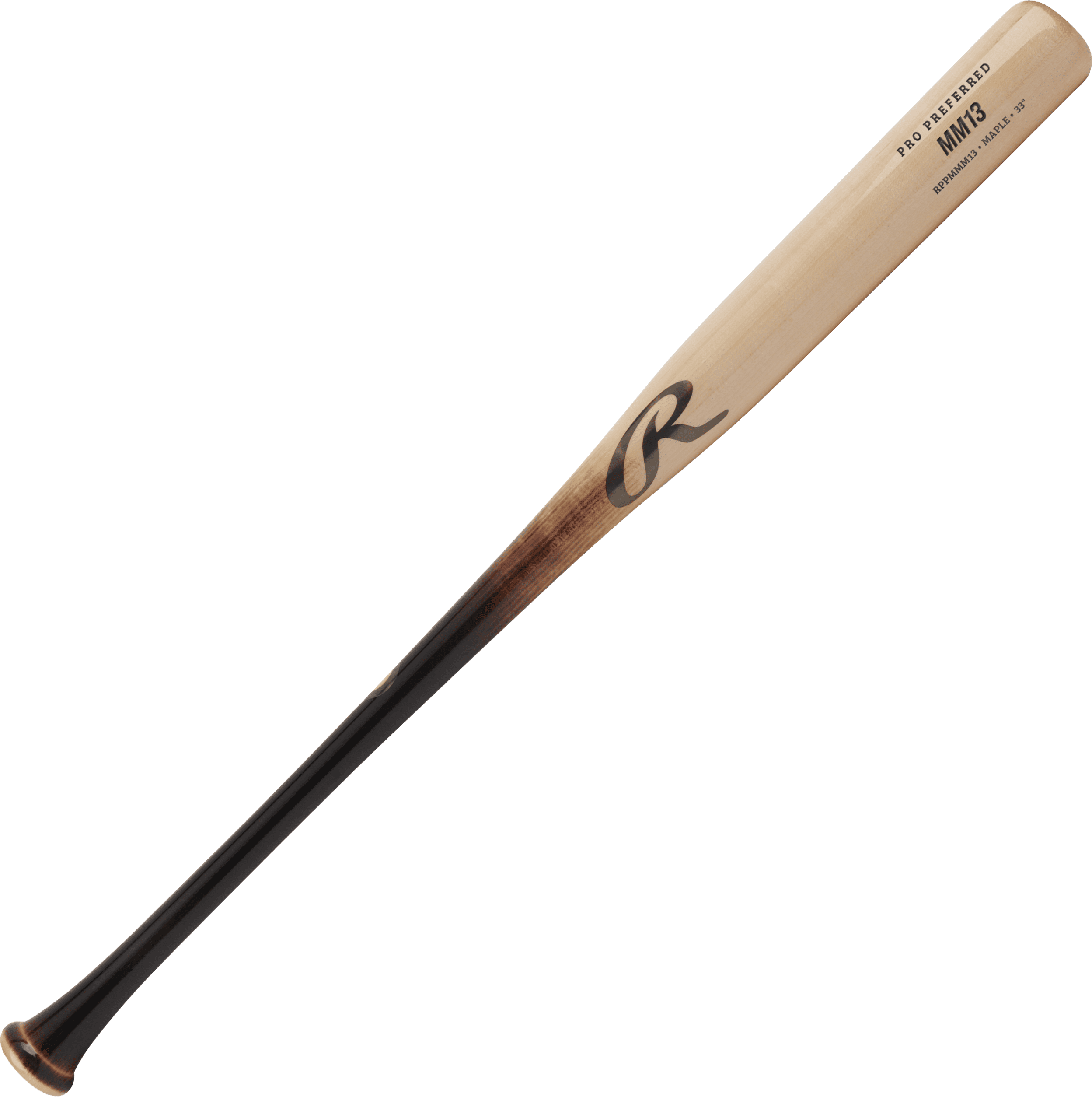 Rawlings Pro Preferred Wood Bat - Maple - MM13 Pattern | 31" | -3 ...