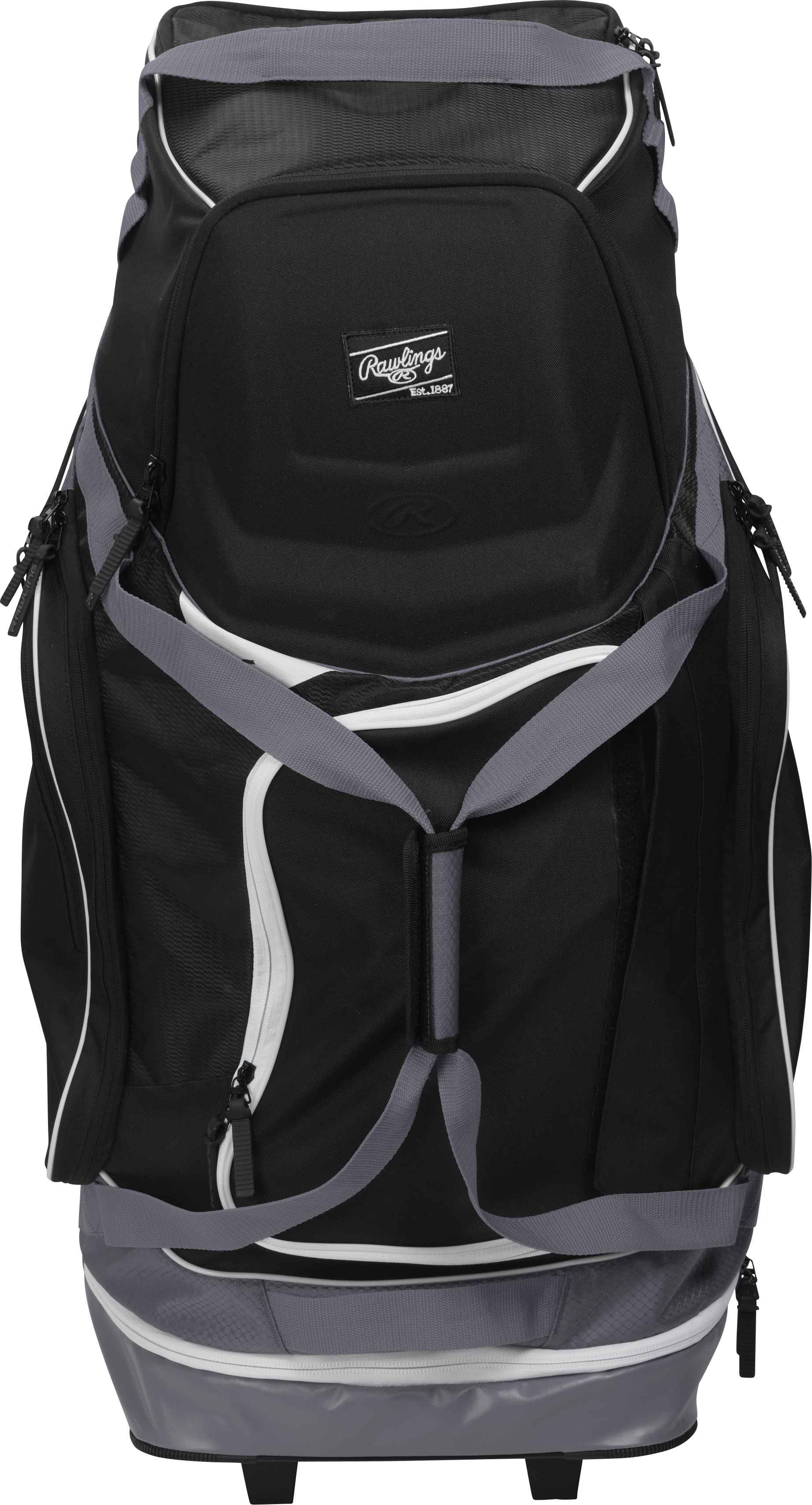Rawlings R1502 Baseball Wheeled Catcher's Bag | Black | Any - Walmart.com
