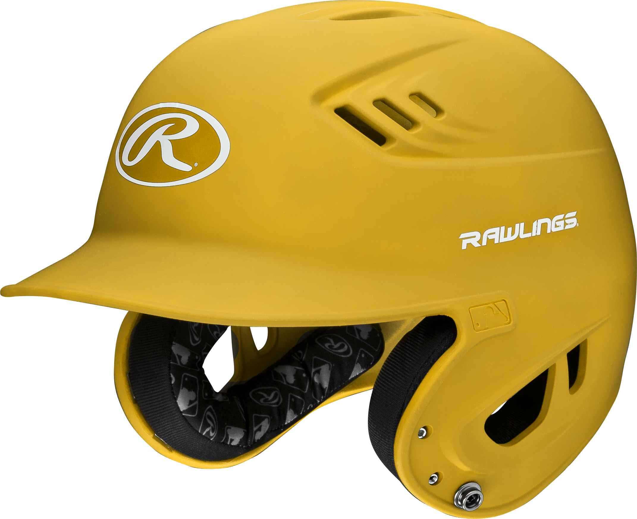 Rawlings R16 Matte Batting Helmet - Senior | Matte Light Gold | SENIOR ...