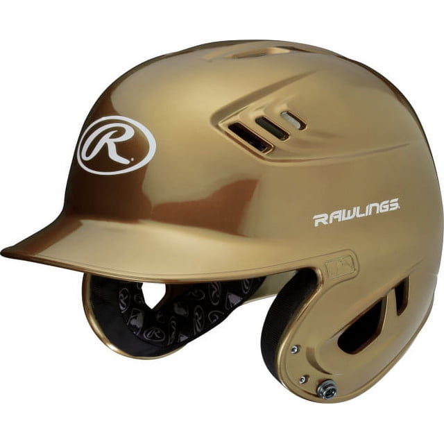 Rawlings R16 Series Metallic Junior Baseball Batting Helmet, Vegas Gold ...