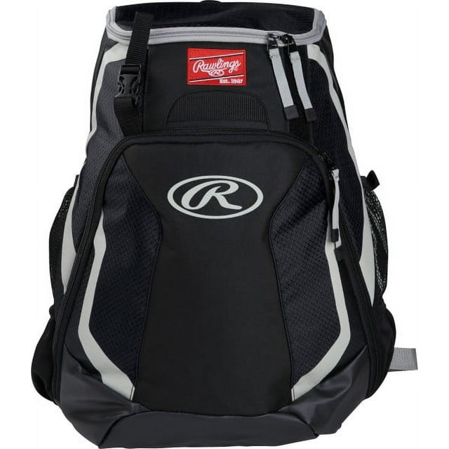 Rawlings R500 Youth Baseball Gear Equipment Backpack, Black - Walmart.com