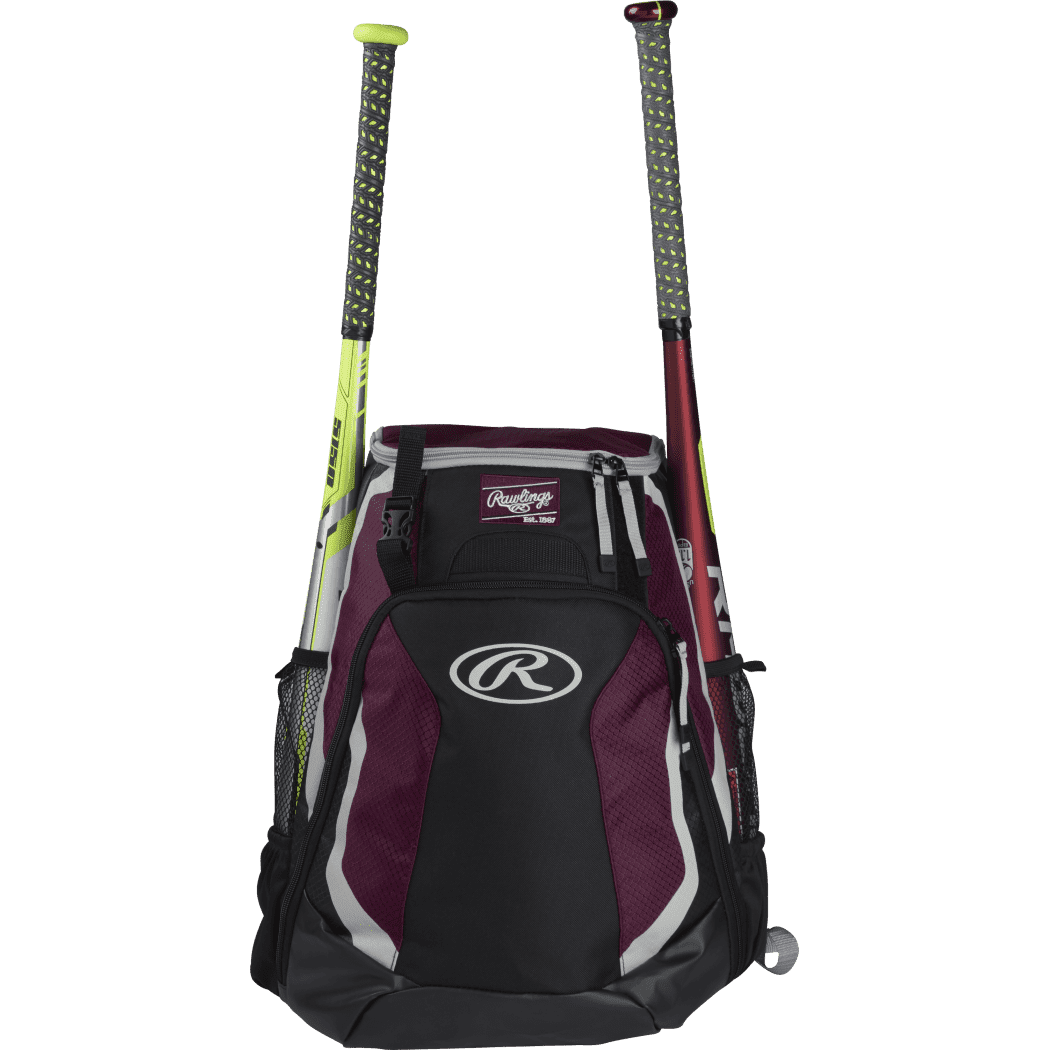 Rawlings R500 Baseball Bat Backpack, Maroon - Walmart.com