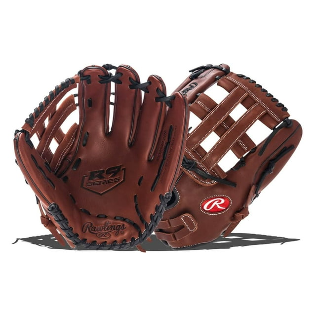 Rawlings R9 14" Slow Pitch Softball Glove: R9SP140-6DB Left Hand ...