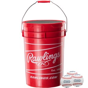 Diamond 6-Gallon Ball Bucket with 30 USSSA DOL-1 Baseballs - Walmart.com