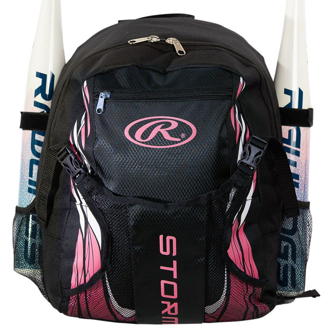 Rawlings Kids Storm Softball Bag - Youth Girls Backpack – Holds Two ...