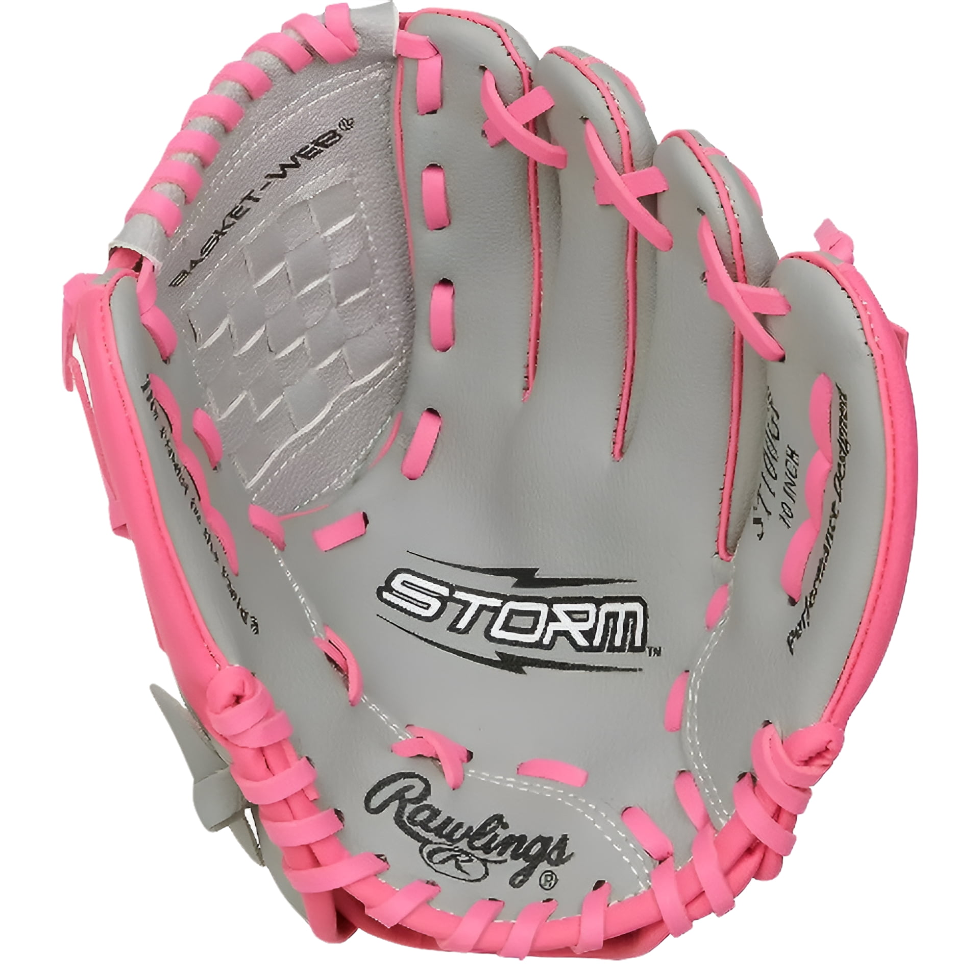 Rawlings Girls' Little League T-Ball Softball/Baseball Glove, 10 in ...