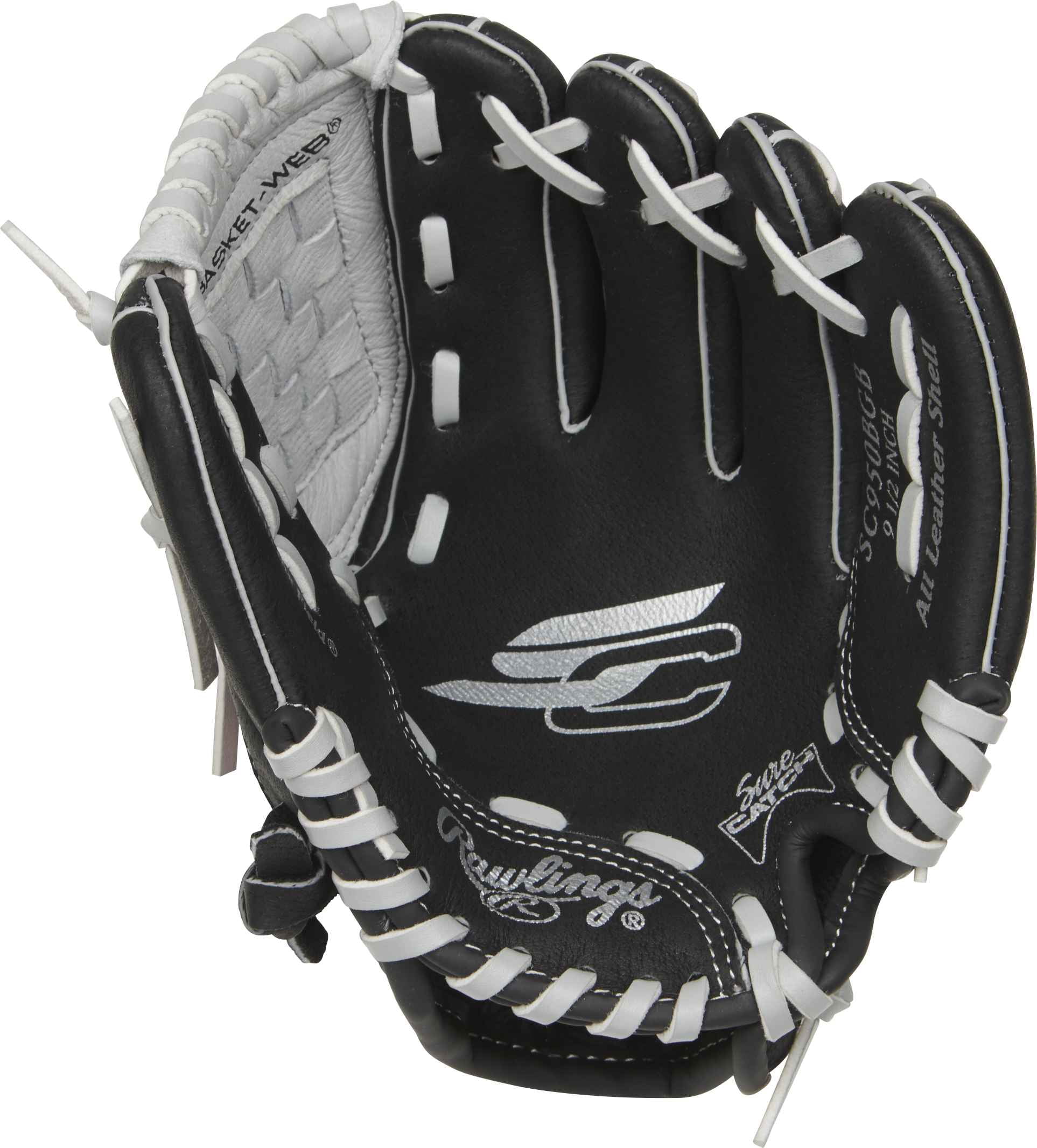 Rawlings Sure Catch Youth Baseball Glove, 9.5-inch, Right Hand Throw ...