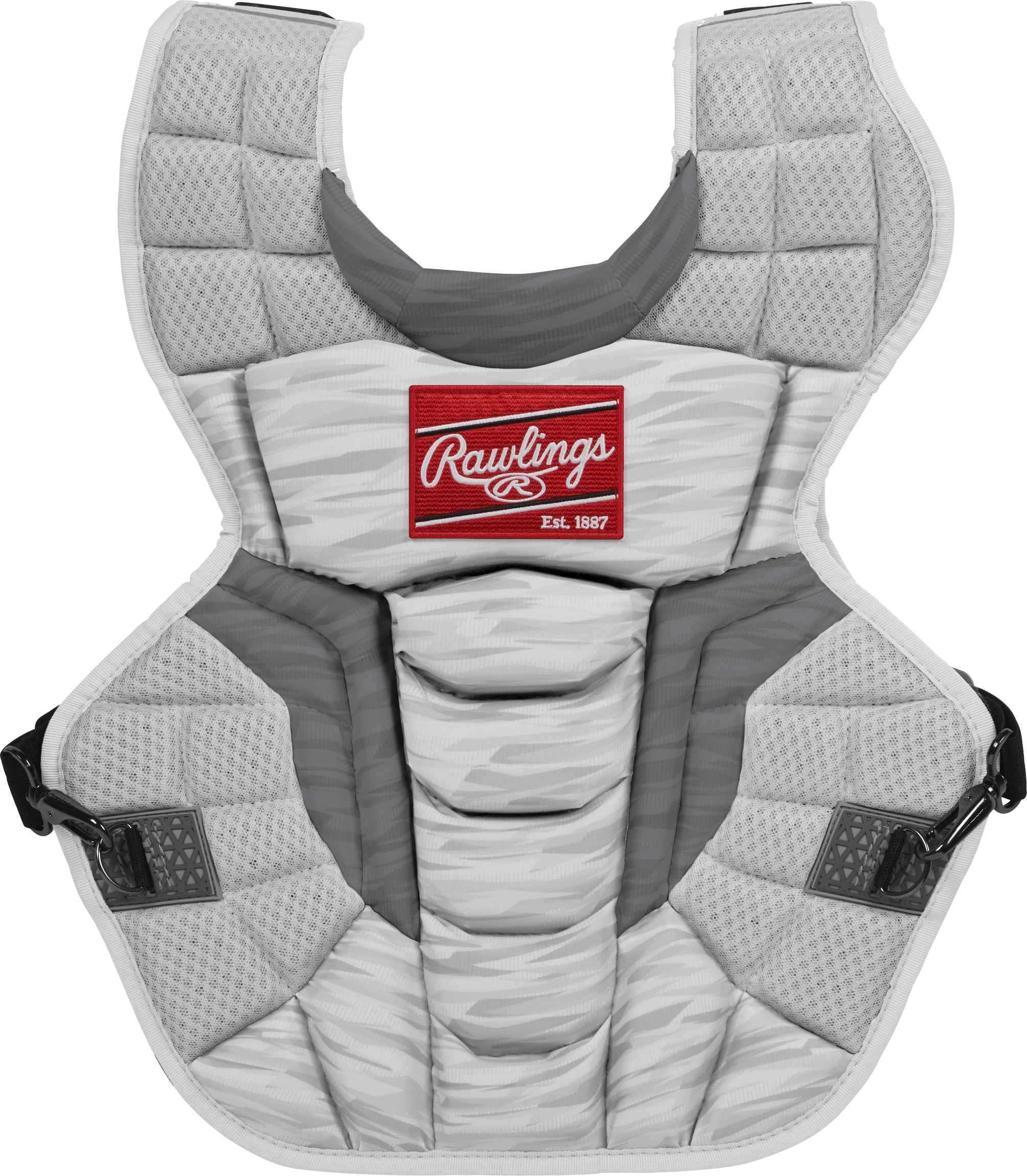 Rawlings Velo Baseball Adult Chest Protector | White/Silver | Adult ...