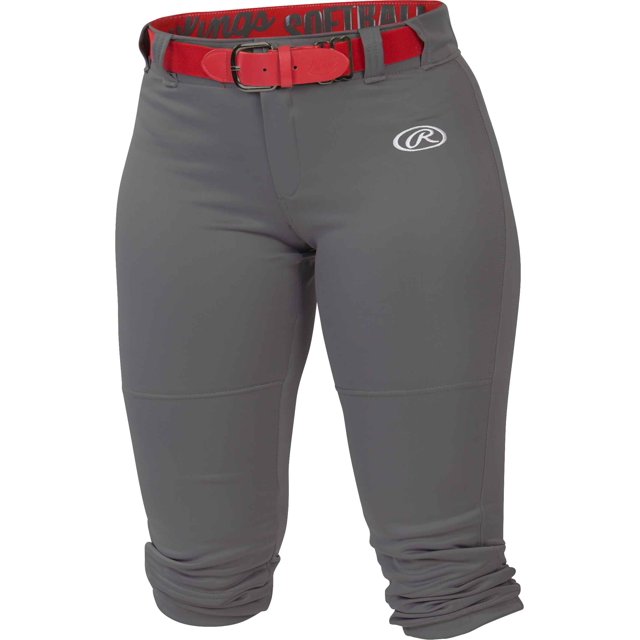 Rawlings Women's Launch Belted Pant | Graphite | MED - Walmart.com