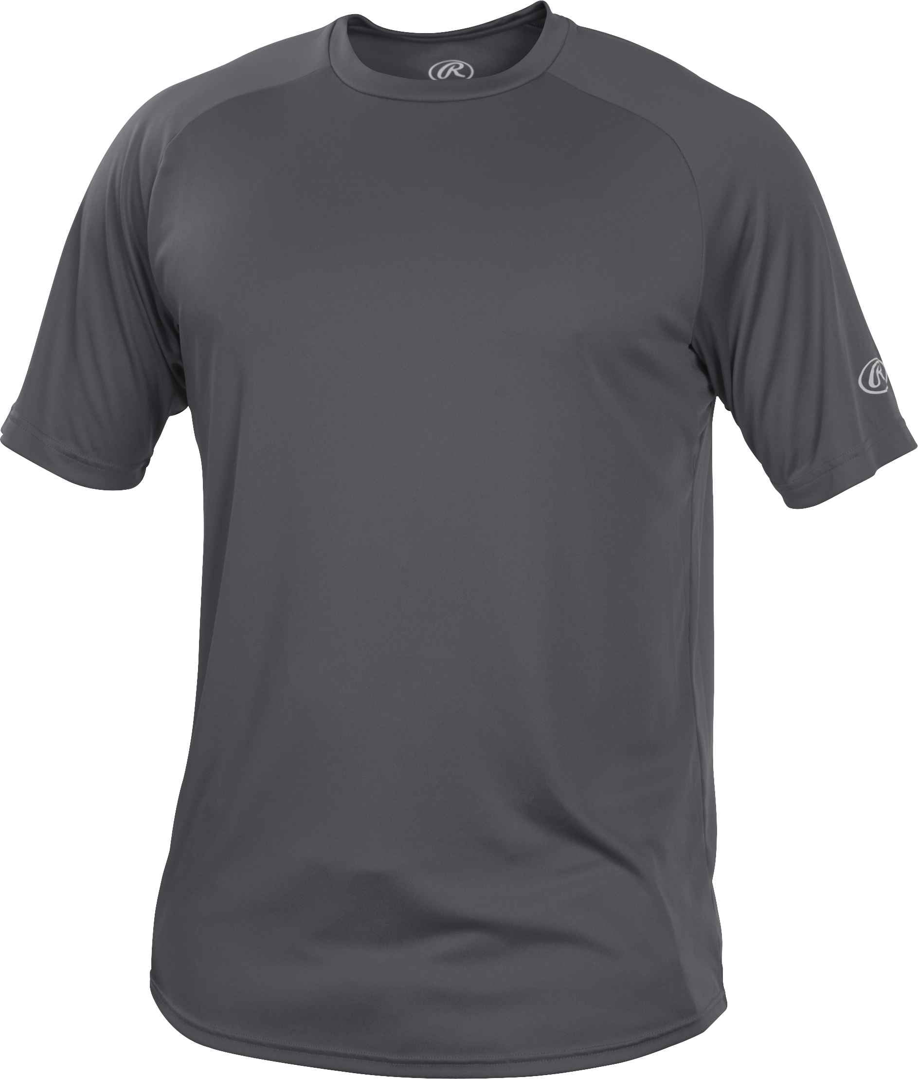 Rawlings Youth Crew Neck Tech Tee | Graphite | LRG - Walmart.com