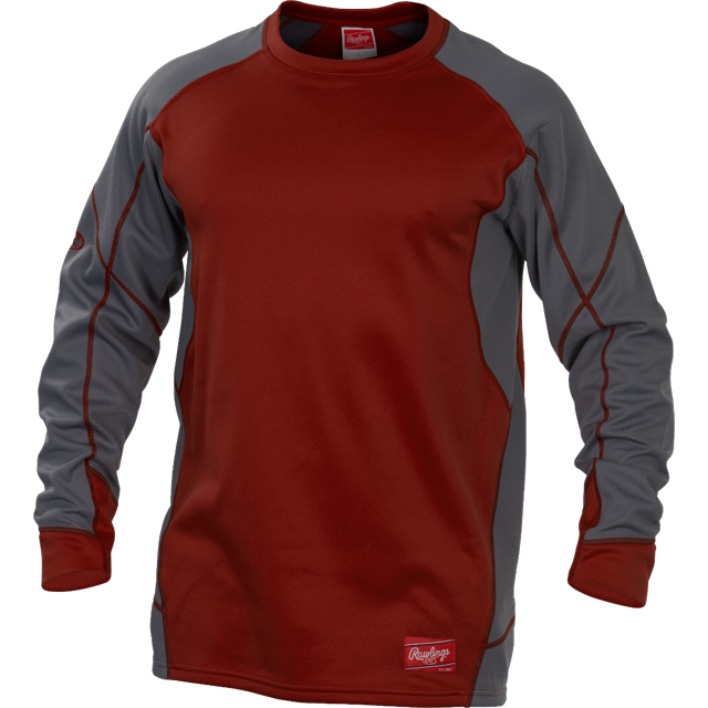 Rawlings Youth Dugout Fleece Pullover | Cardinal | SML - Walmart.com