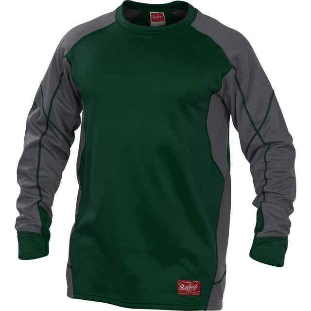 Rawlings Youth Dugout Fleece Pullover | Dark Green | SML - Walmart.com