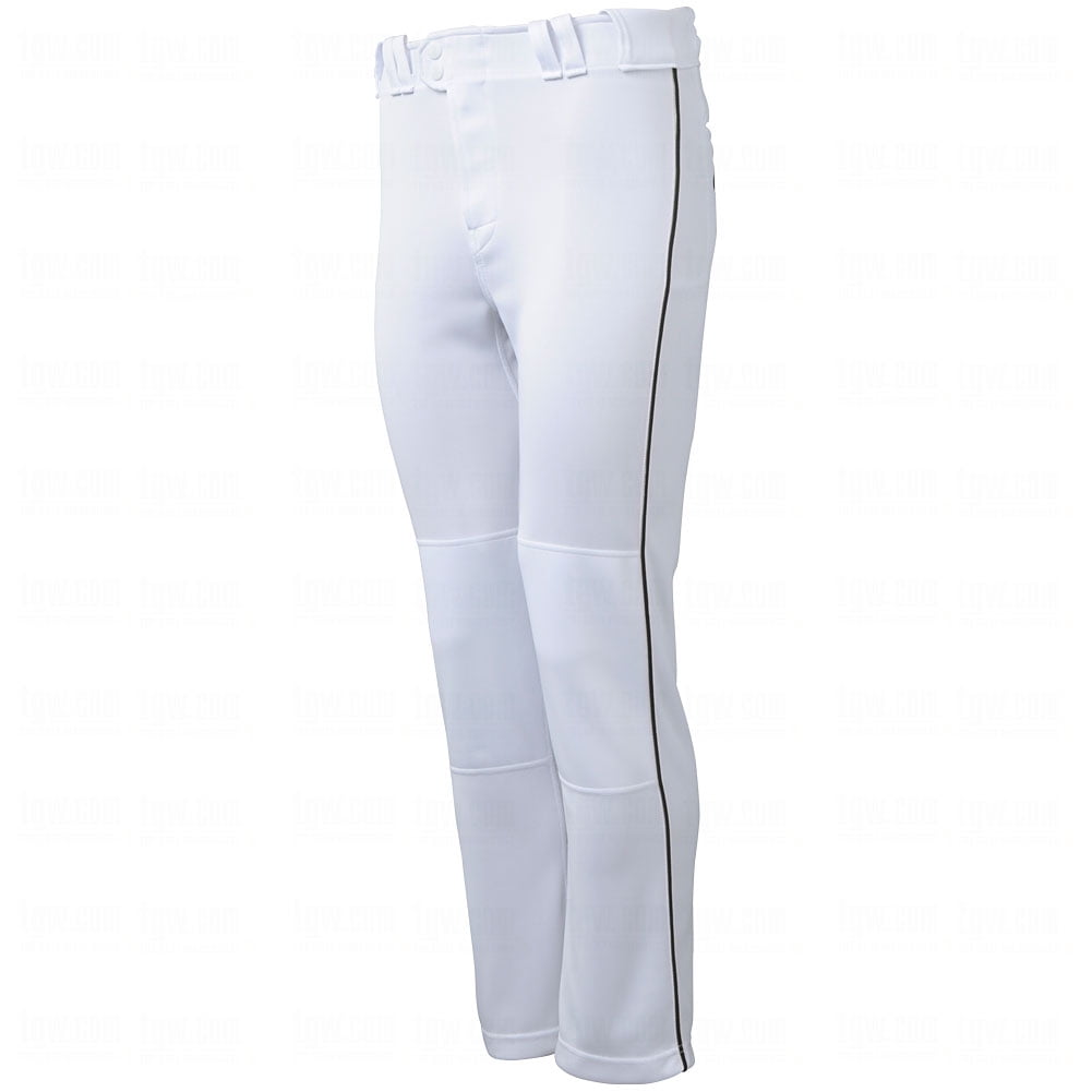 Rawlings Youth Semi-Relaxed Piped Pant | White/Black | 2XL - Walmart.com
