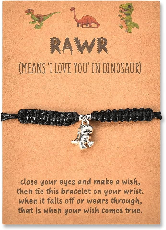 Rawr Dinosaur Bracelet Birthday Gifts for Daughter Sister Best Friend ...