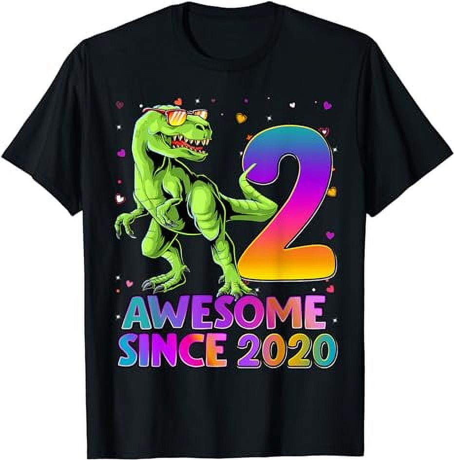 Rawr I'm 2 Kids 2 Year Old Shirt 2nd Birthday Boy T Rex T-Shirt - Walmart.com