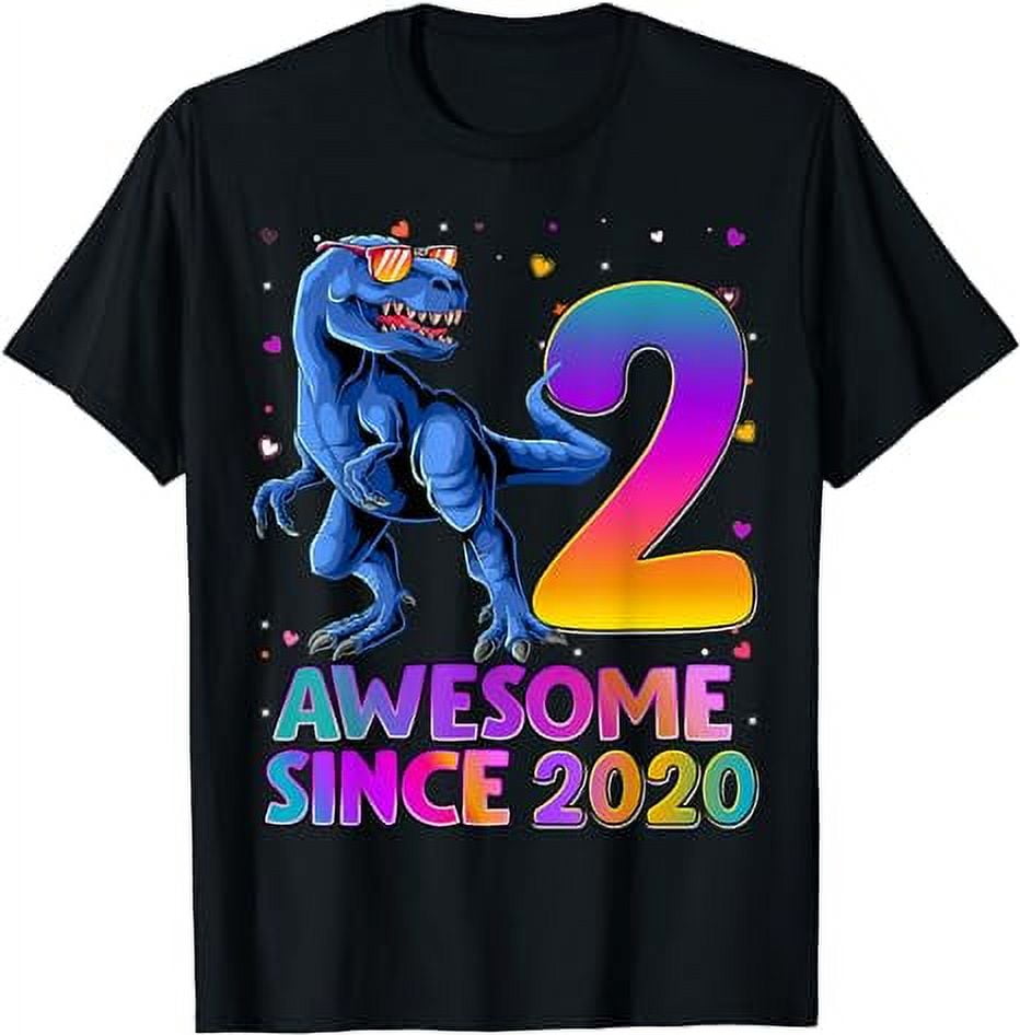Rawr I'm 2 Kids 2 Year Old Shirt 2nd Birthday Boy T Rex T-Shirt ...