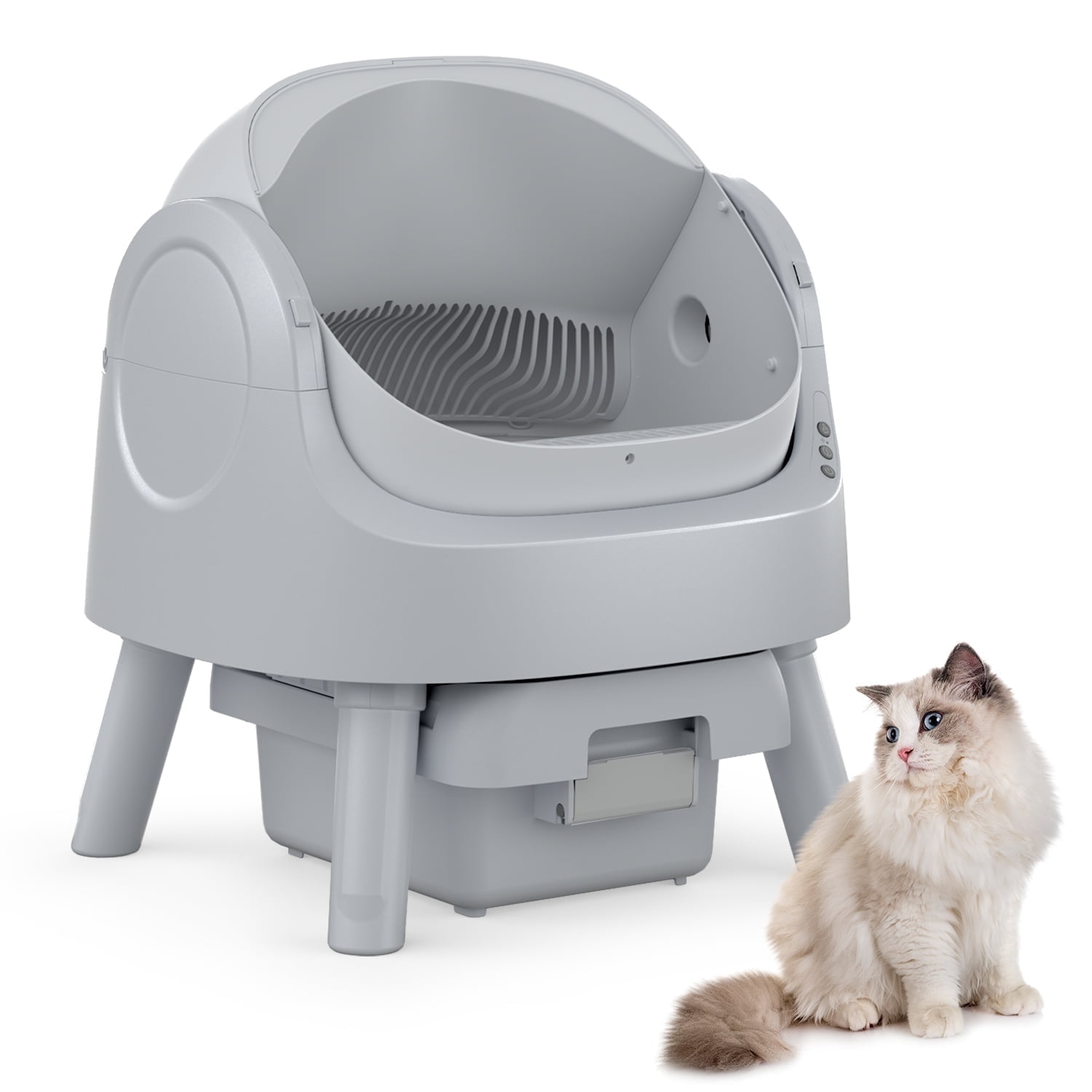PetPivot Automatic Cat Litter Box Self-Cleaning with Safety Protection ...