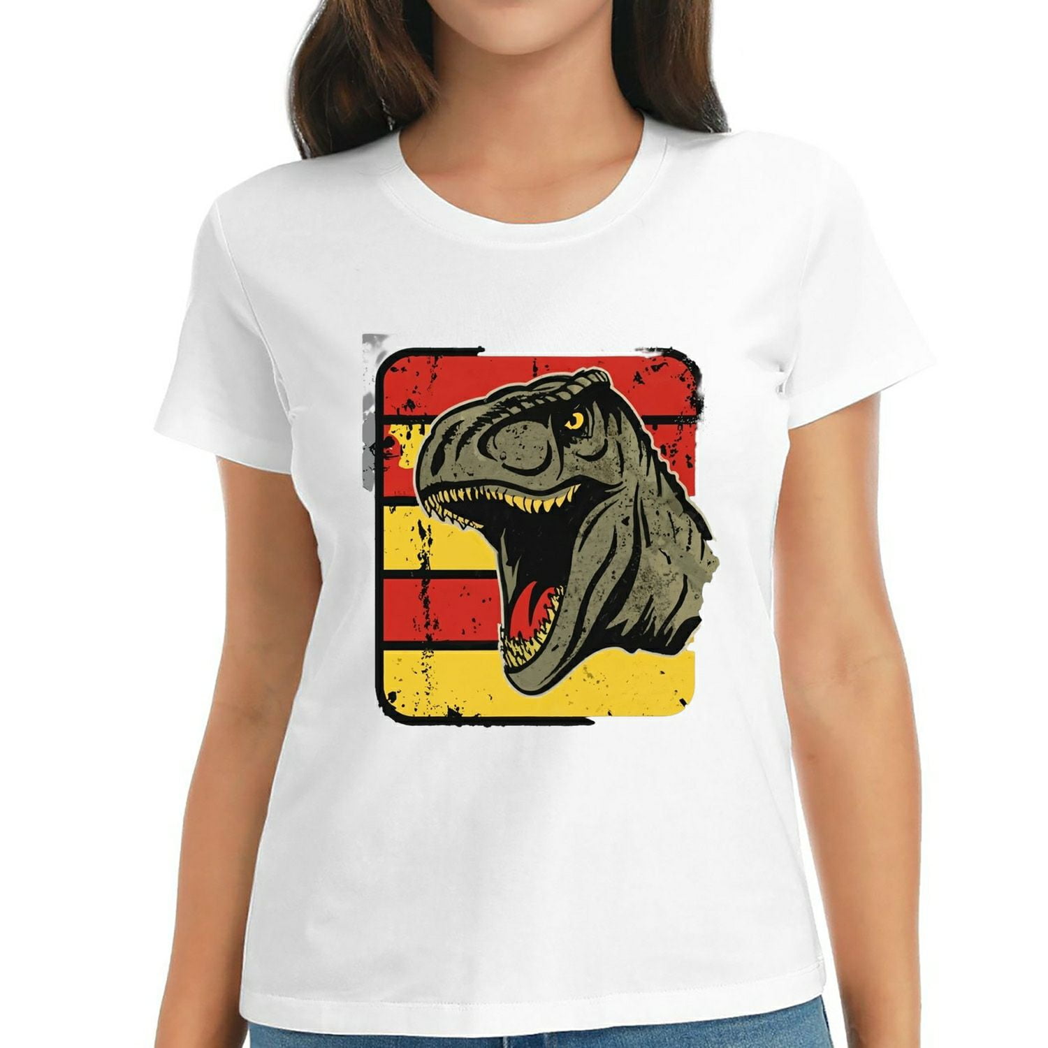 Raws I'm Three-rex Casual Shirt White S - Walmart.com