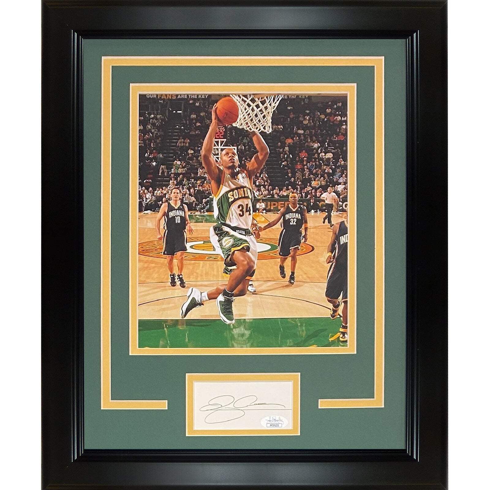 Ray Allen Autographed Seattle Sonics "Signature Series" Frame - JSA ...