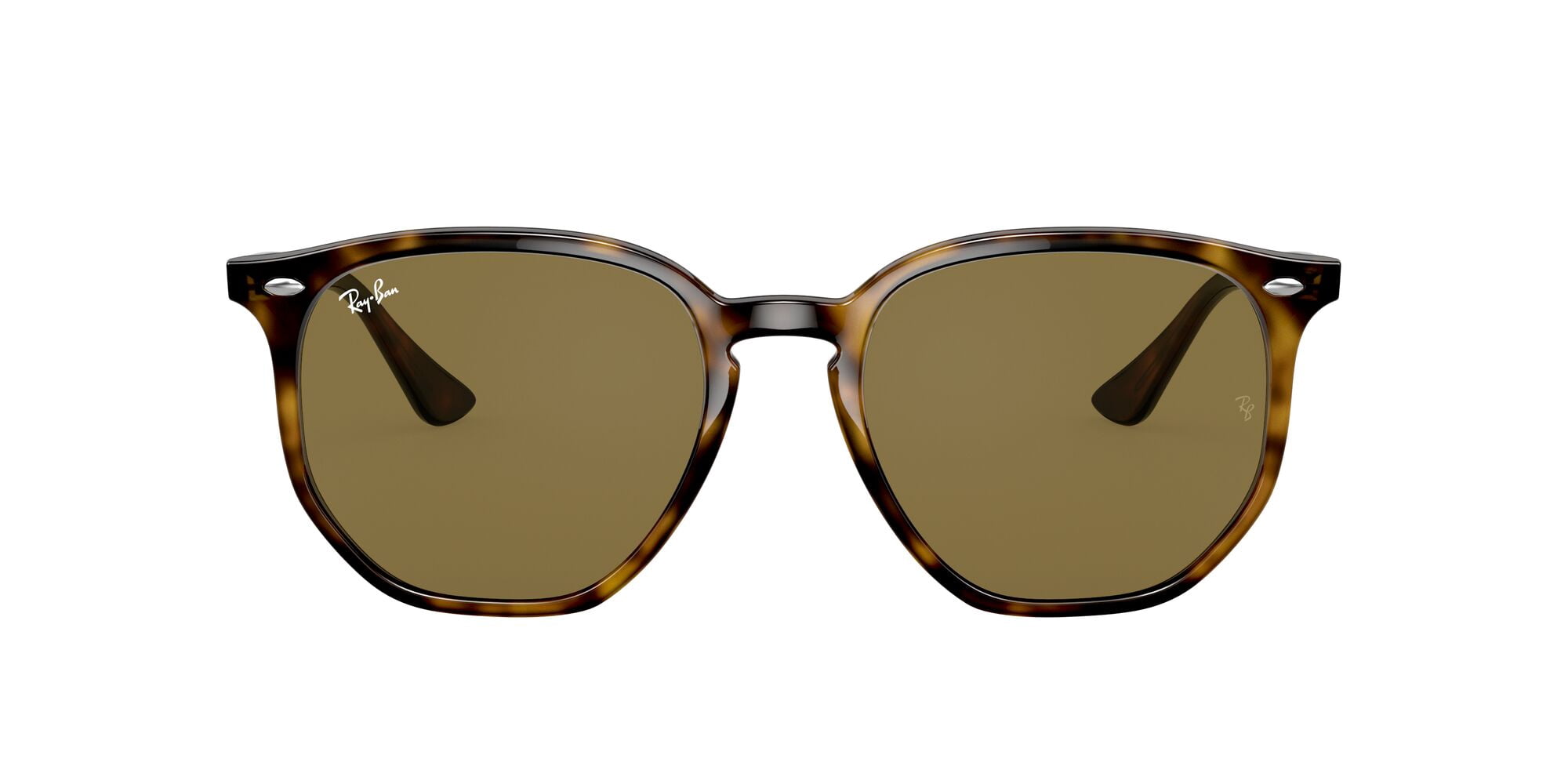Ray-Ban Unisex Size 54 Geometric Havana Sunglasses, Dark Brown Lens HSA ...