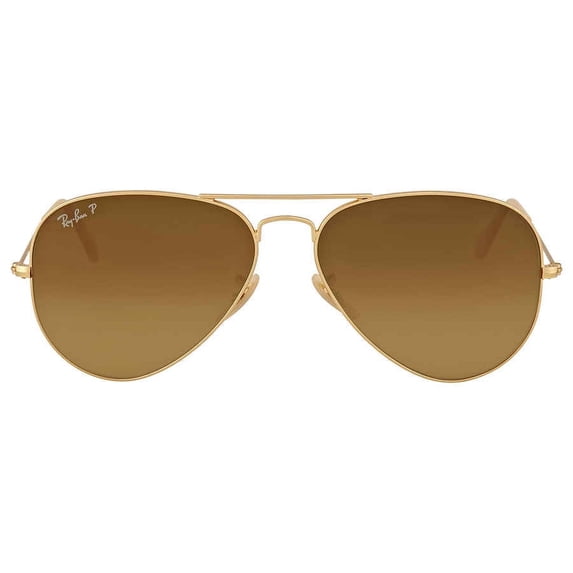 Ray-Ban, Unisex Sunglasses, RB3025 112/M2 58, Gradient Polarized Brown ...