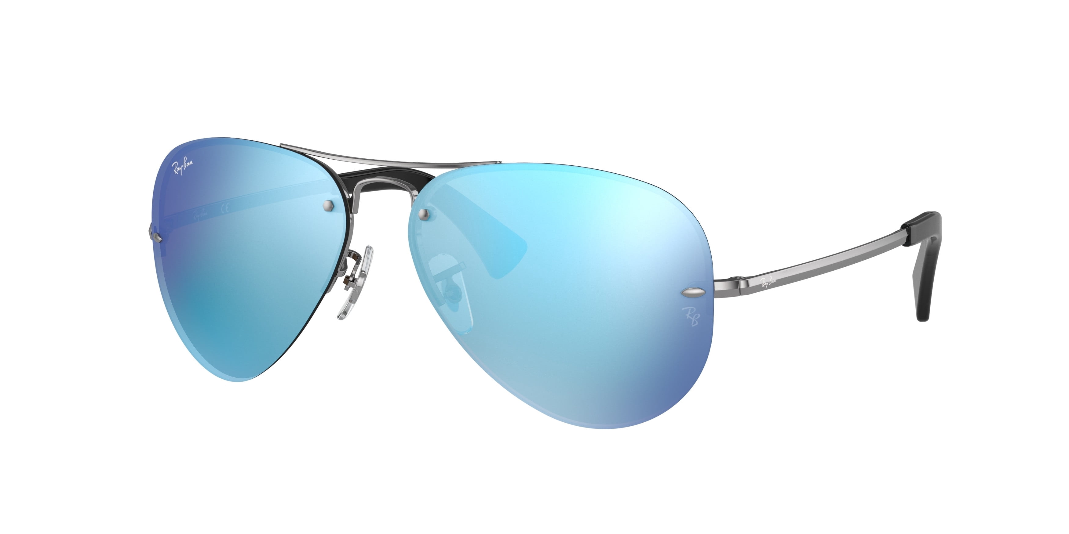 Ray-Ban Aviator Semi Rim RB3449 Sunglasses - Walmart.com