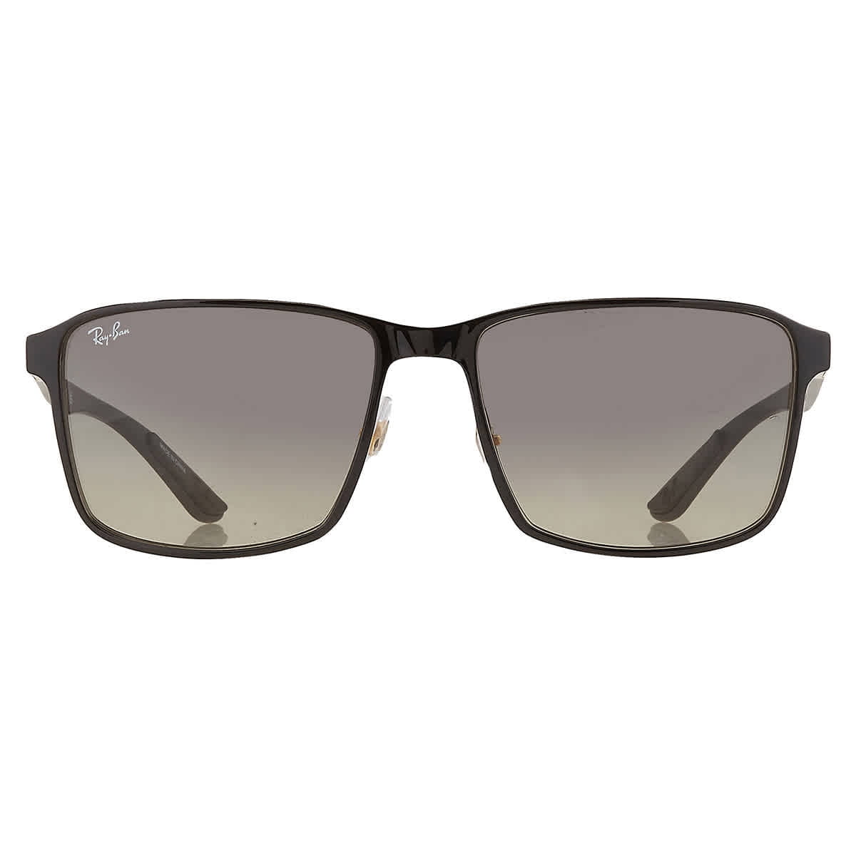 Ray-Ban Grey Square Unisex Sunglasses, Metal Frame, UV Protection, 59 ...