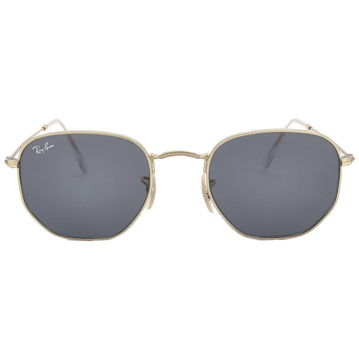 Ray Ban Hexagonal Flat Lens Blue Unisex Sunglasses RB3548N 001/R5 51 ...