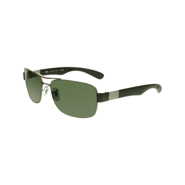 Ray-Ban Men's RB3522 RB3522-004/71-61 Silver Rectangle Sunglasses ...
