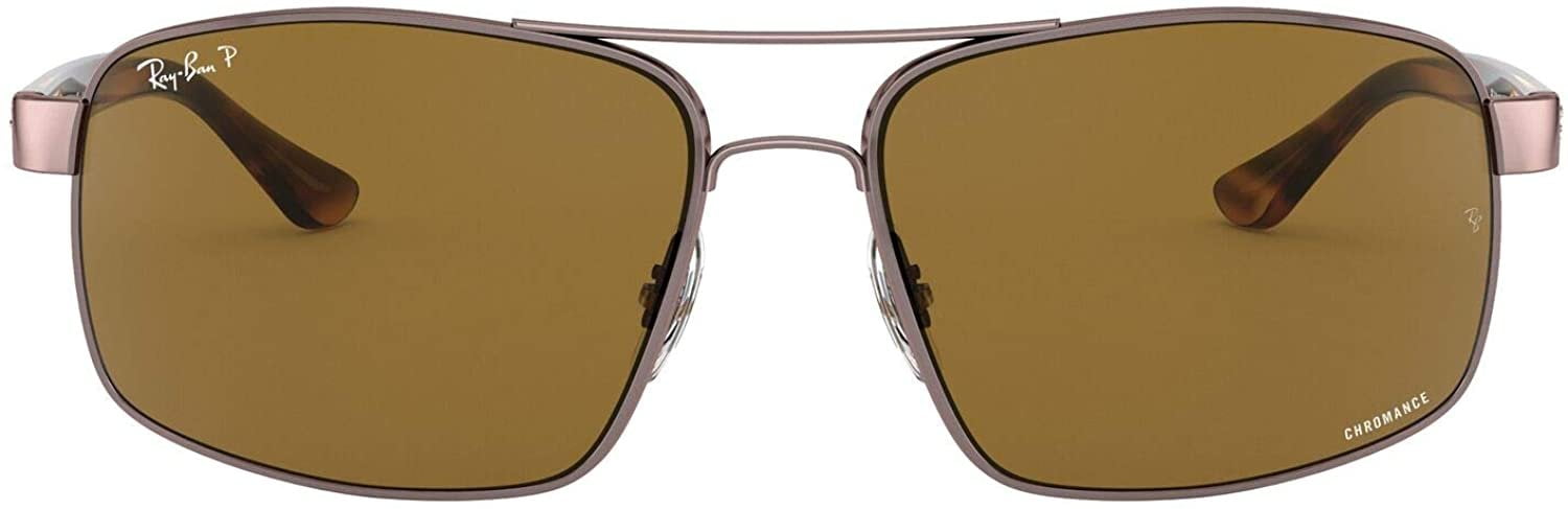 Ray-Ban Men's Rb3604ch Chromance Mirrored Square Sunglasses - Walmart.com