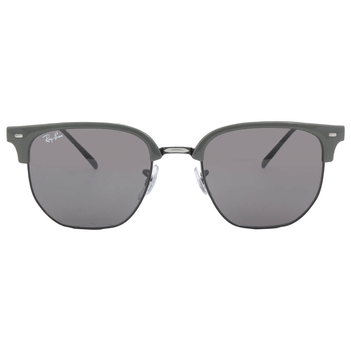 Ray Ban New Clubmaster Unisex Sunglasses Dark Grey Irregular Shape ...