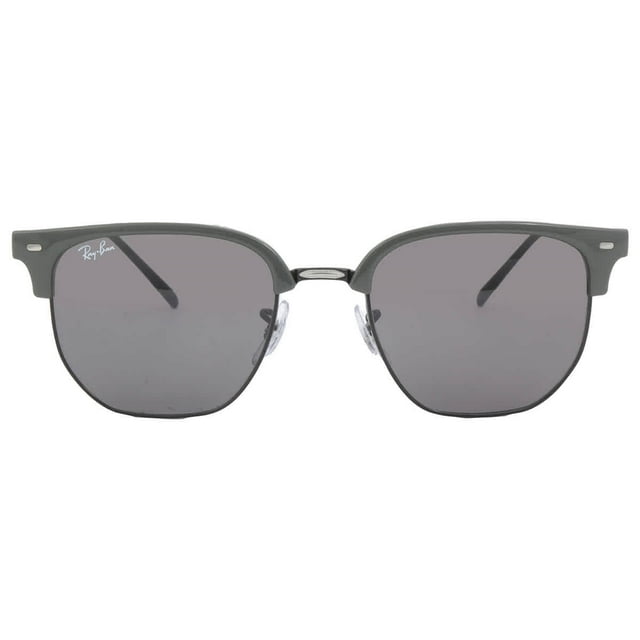 Ray Ban New Clubmaster Unisex Sunglasses Dark Grey Irregular Shape ...